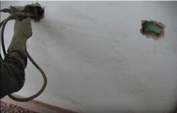 Injected polyurethane foam